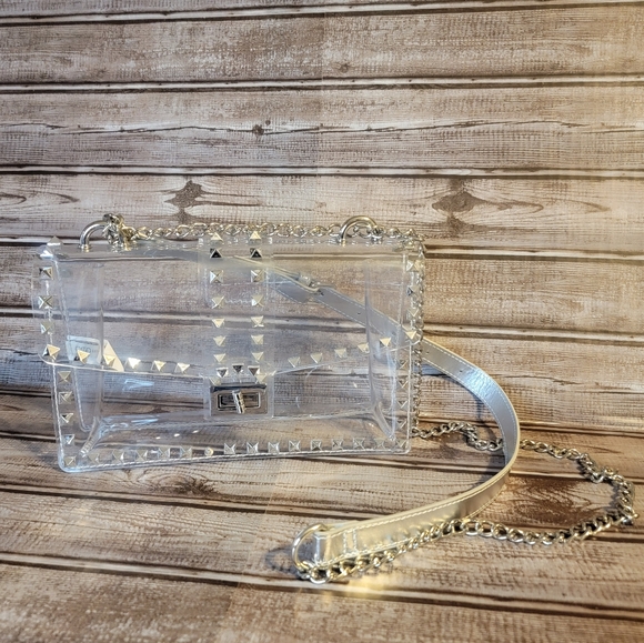Cato | Bags | Cato Clear Purse With Silver Details And Adjustable Strap ...